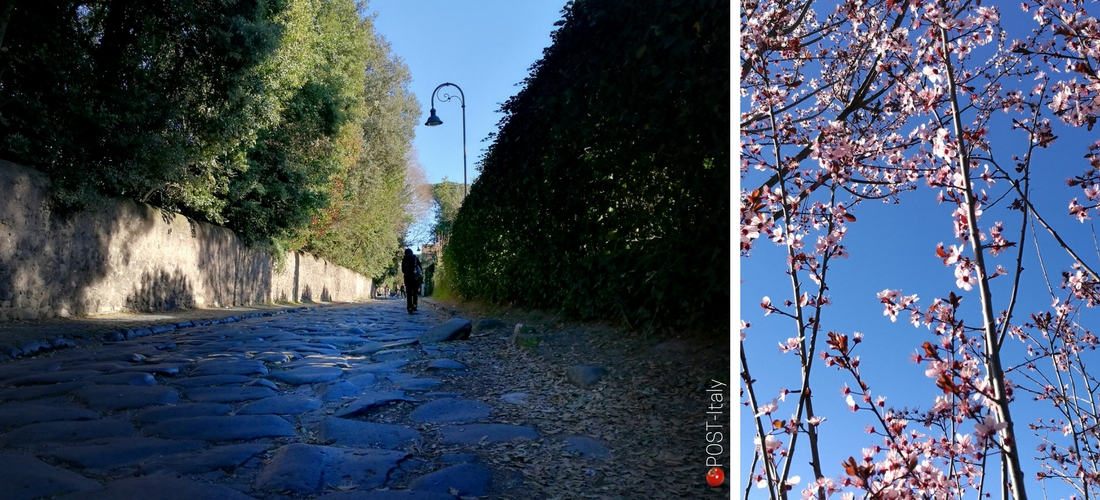 Passeio de primavera pela Via Ápia em Roma